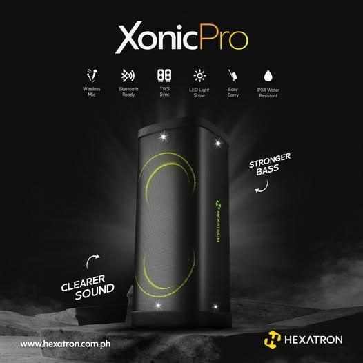 XONIC PRO BLUETOOTH SPEAKER